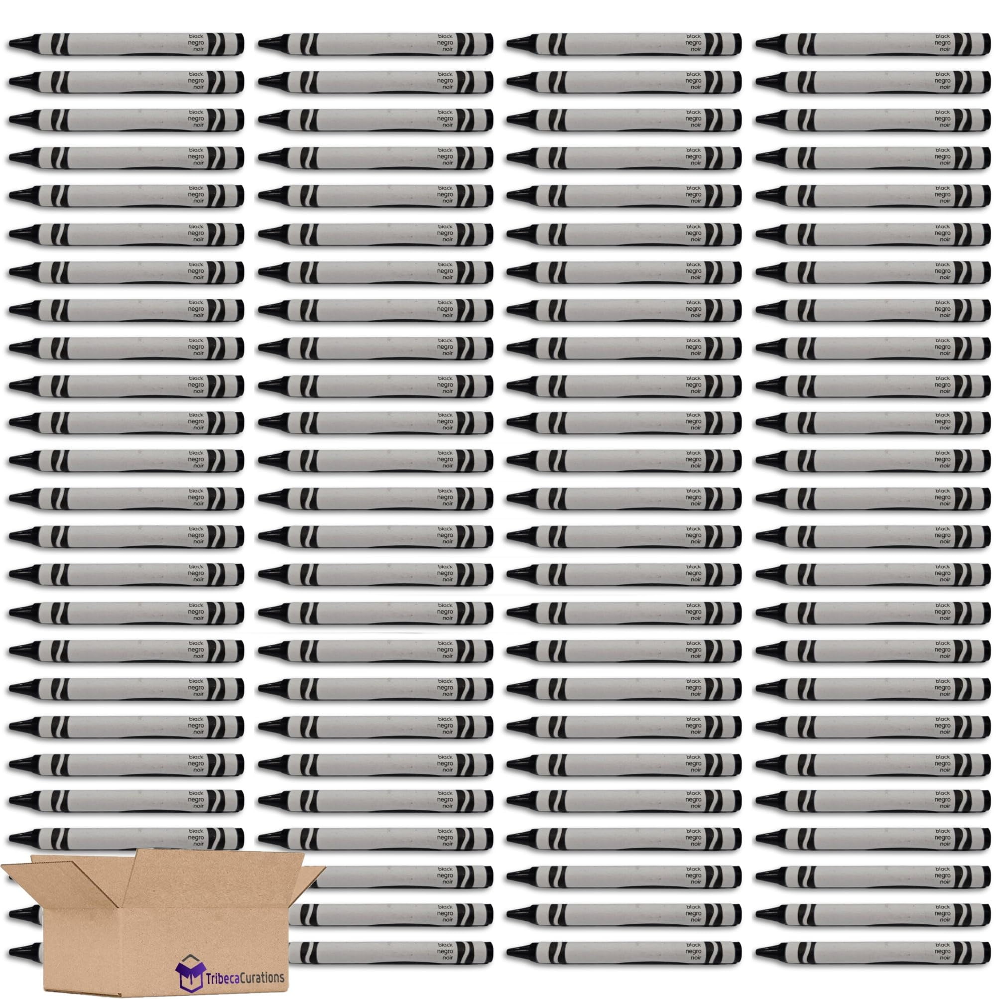 Black Crayon Bulk Value Pack 100 Count - Walmart.com