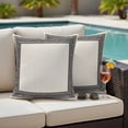 Black Cream Greek Key Outdoor Pillow Covers 20x20 Inch Throw Pillow ...