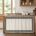 Black Cream Greek Key Sink Skirt Curtain 32''x55'', Geometric Greece ...