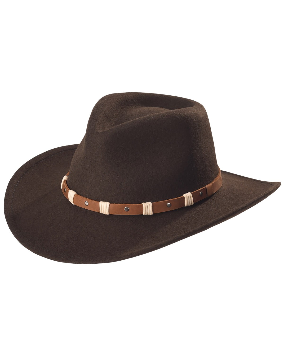 Black Creek Men's Cordova Crushable Wool Felt Hat Cordovan - Walmart.com