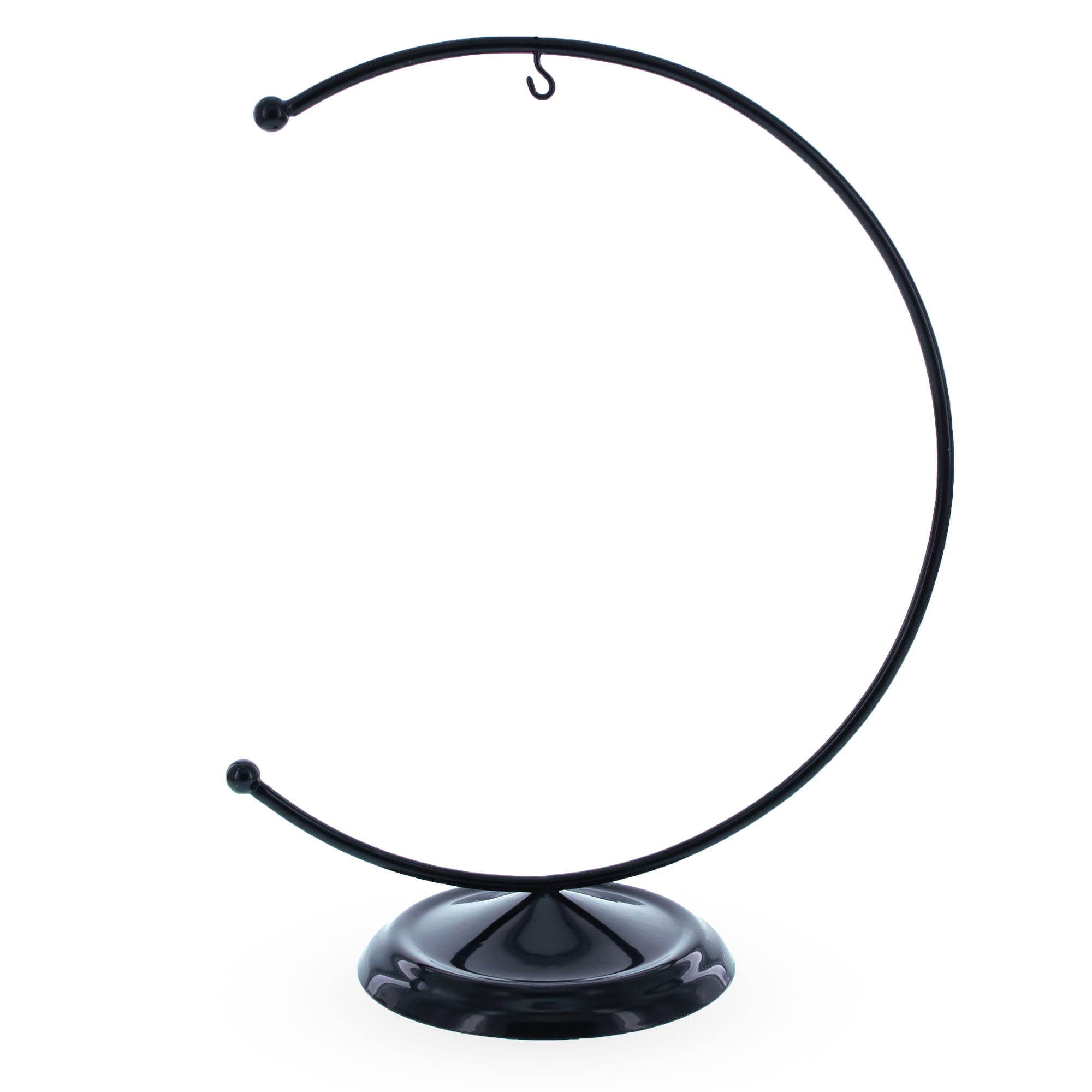Crescent Moon Black Painted Metal Ornament Display Stand 8.8 Inches ...