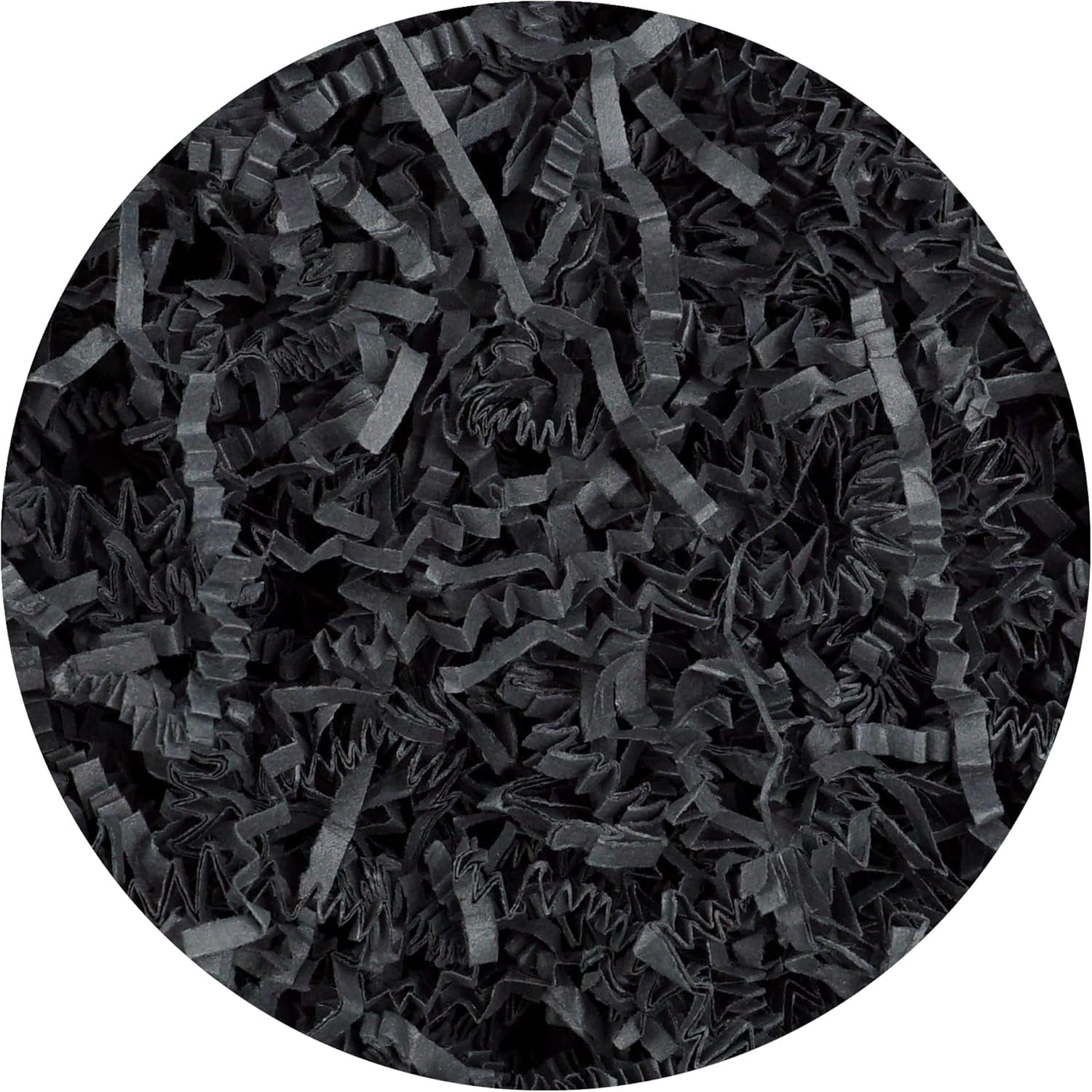 Black Crinkle Paper Filler, 4.5oz Shredded Paper For Gift Baskets ...