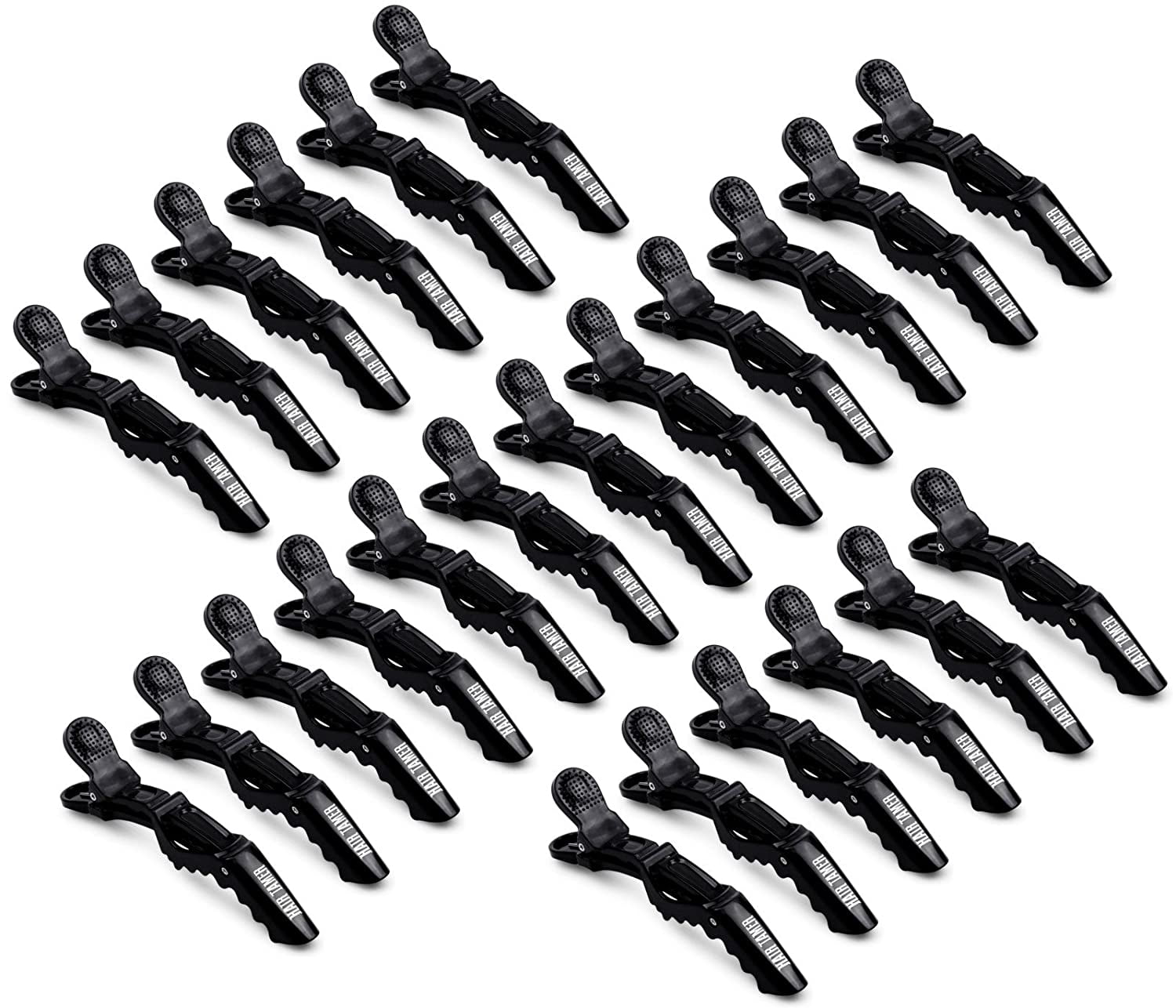 Black Croc Hair Styling Clips - 24 Pack - Walmart.com