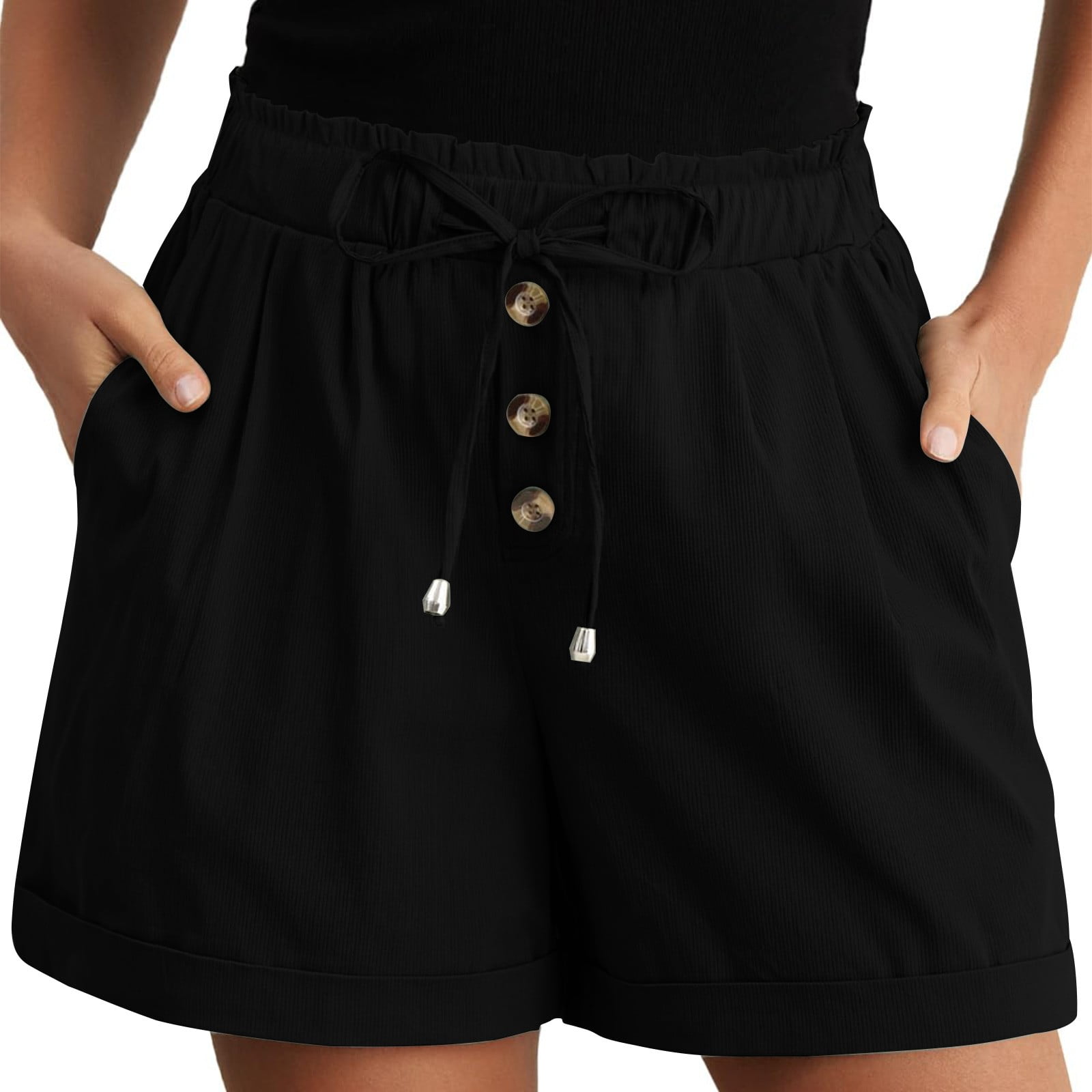 Black Crochet Striped Flare Wide Leg Plain Bootcut Leg Lounge Stretch ...