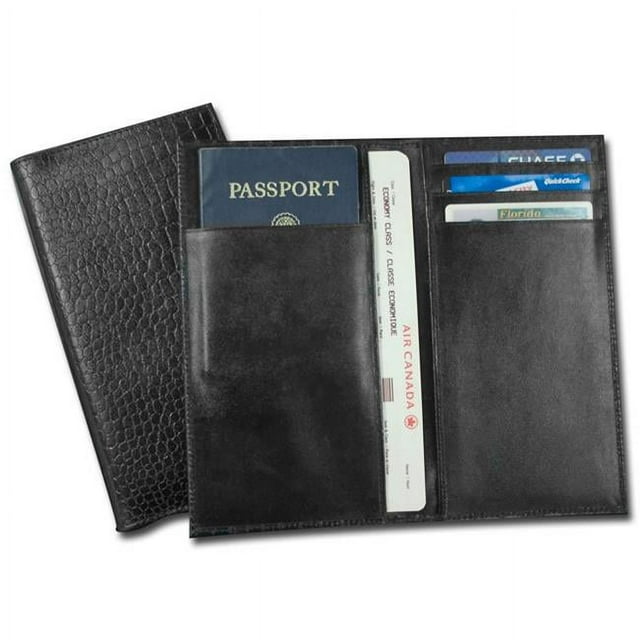 Black Crocodile Embossed Document Holder - Walmart.com