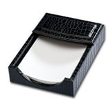 Black Crocodile Embossed Leather 4 x 6 Memo Holder - Walmart.com