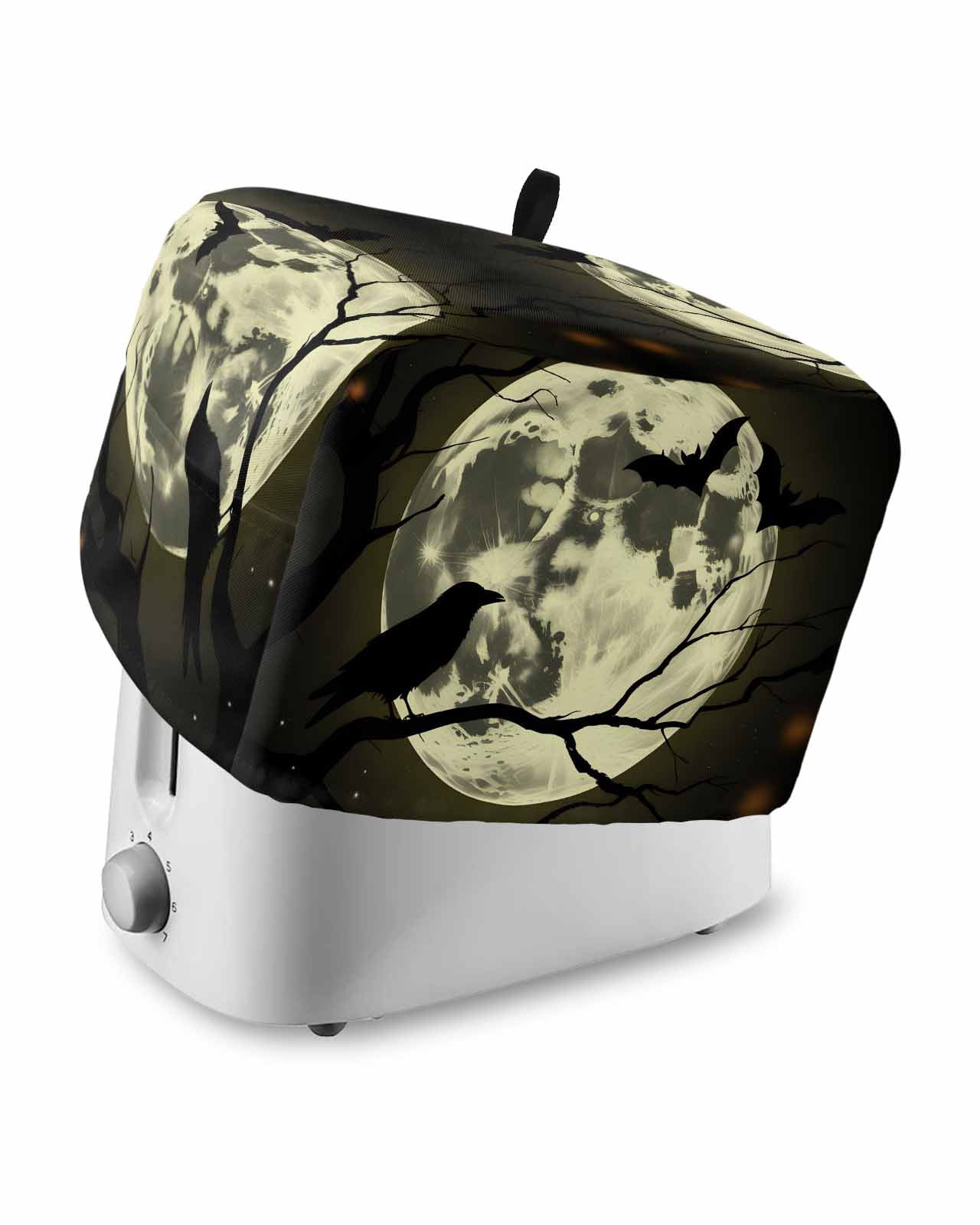 Black Crow Moon Halloween Small Toaster Cover 2 Slice, Kitchen ...