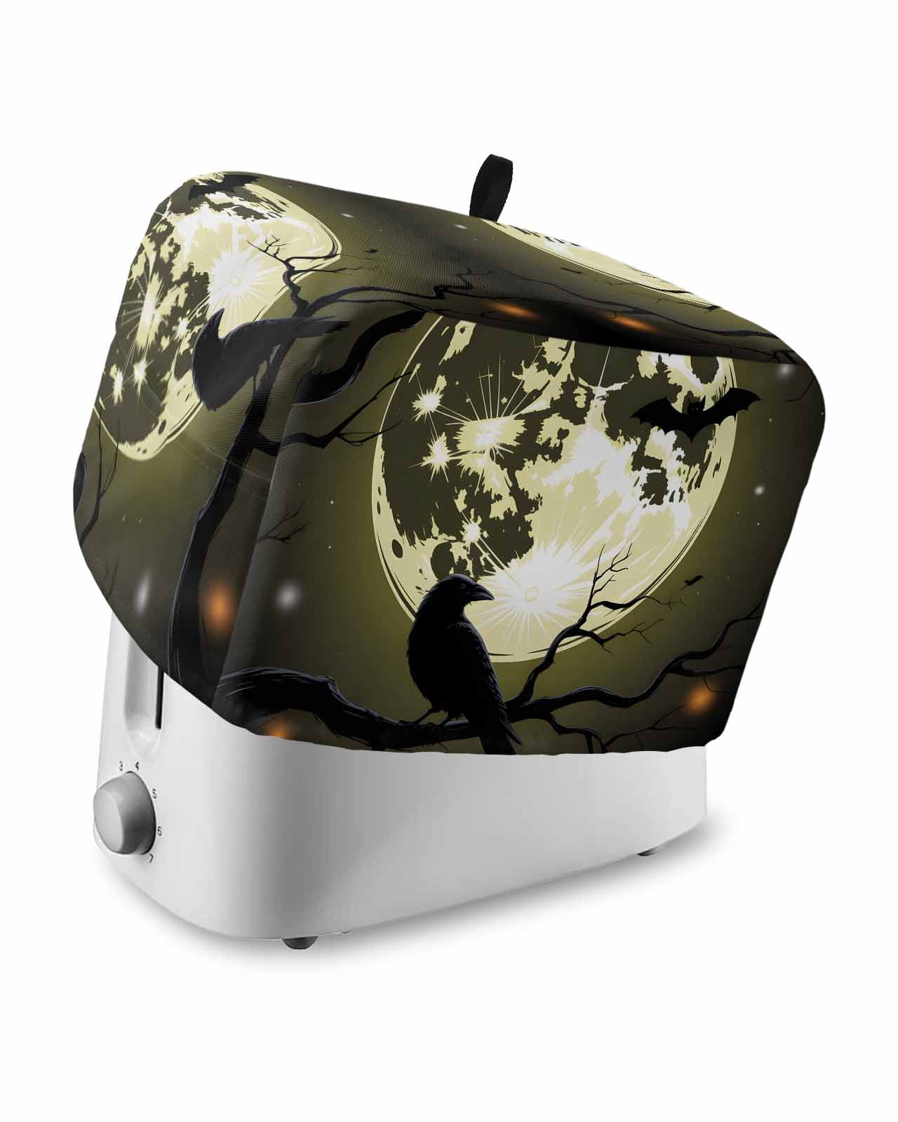 Black Crow Moon Halloween Toaster Cover 4 Slice, Large Kitchen ...