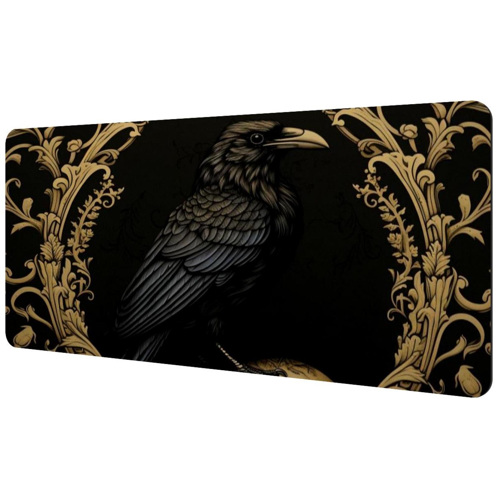 Black Crow Mouse Pad, Large Mousepad for Office Home Laptop, Non-Slip ...