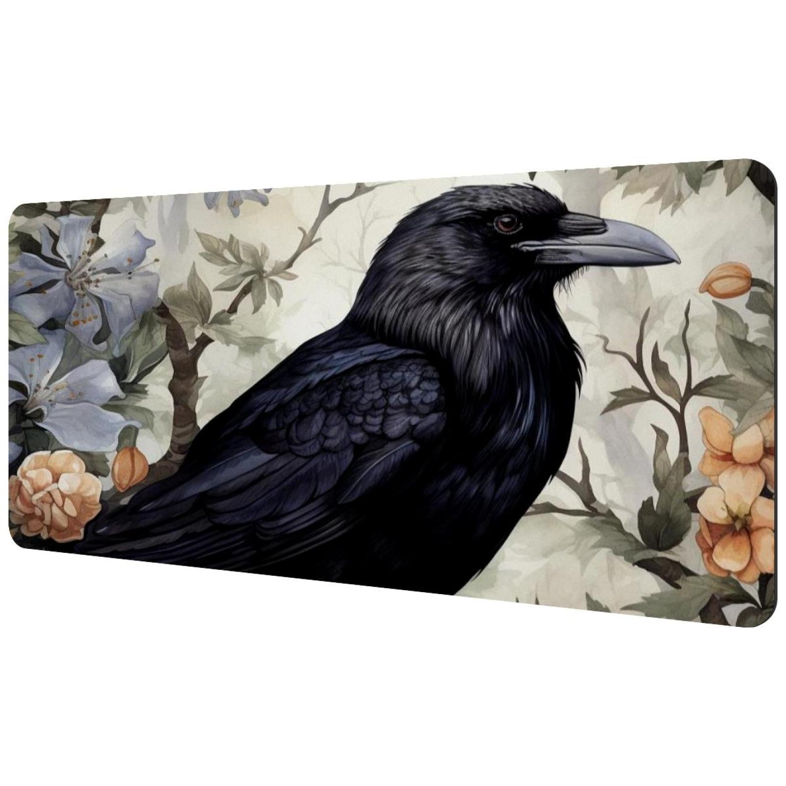 Black Crow Mouse Pad, Large Mousepad for Office Home Laptop, Non-Slip ...