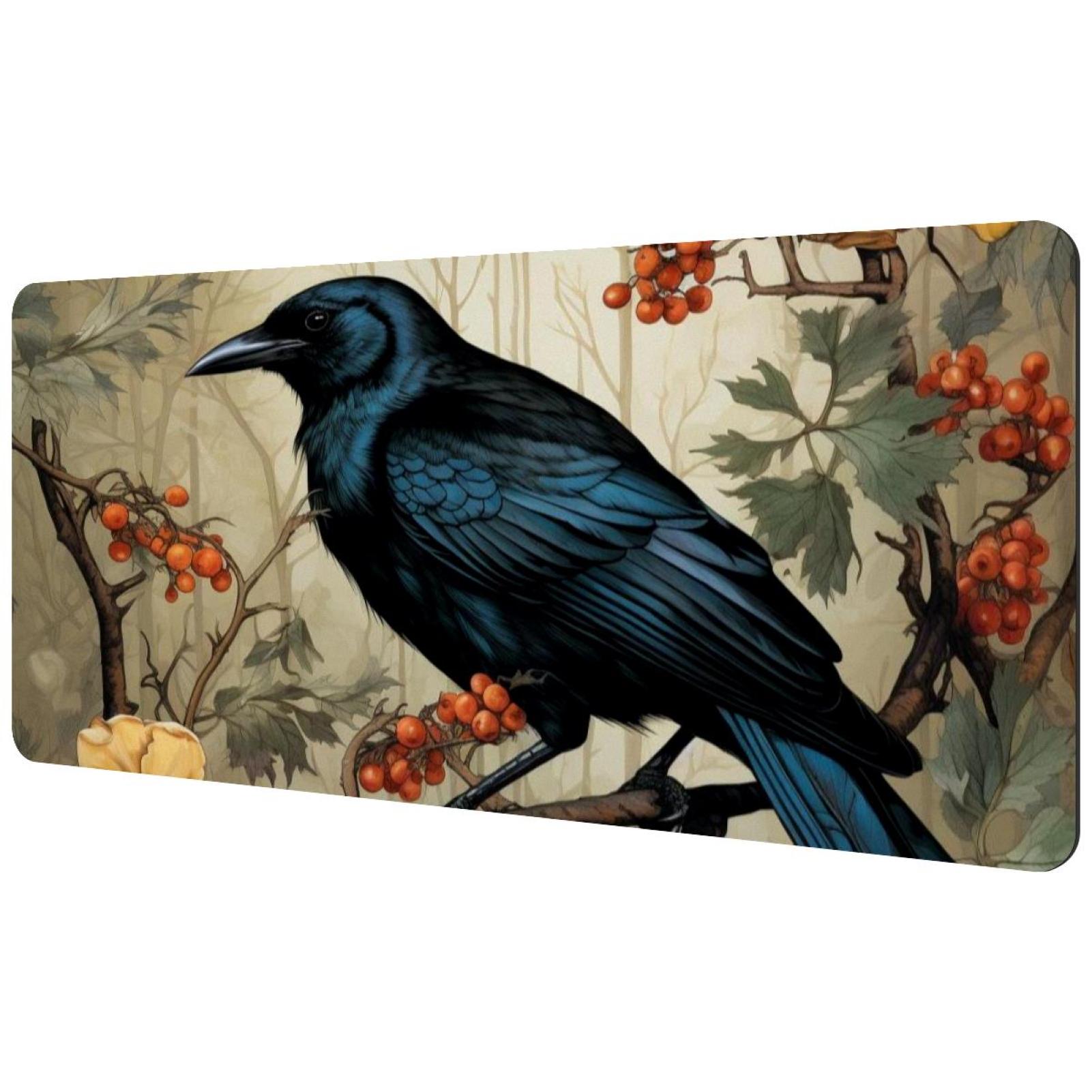 Black Crow Mouse Pad, Large Mousepad for Office Home Laptop, Non-Slip ...
