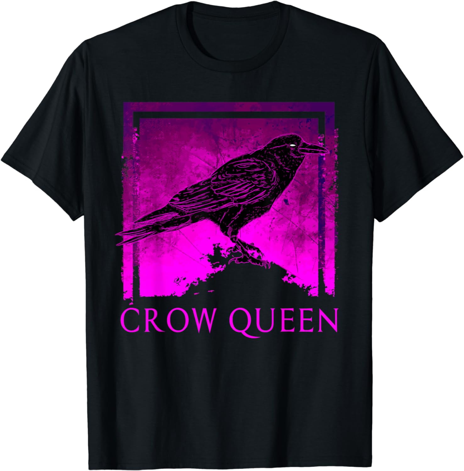 Black Crow Queen Bird Watching Gift Idea Raven Crows T-Shirt - Walmart.com