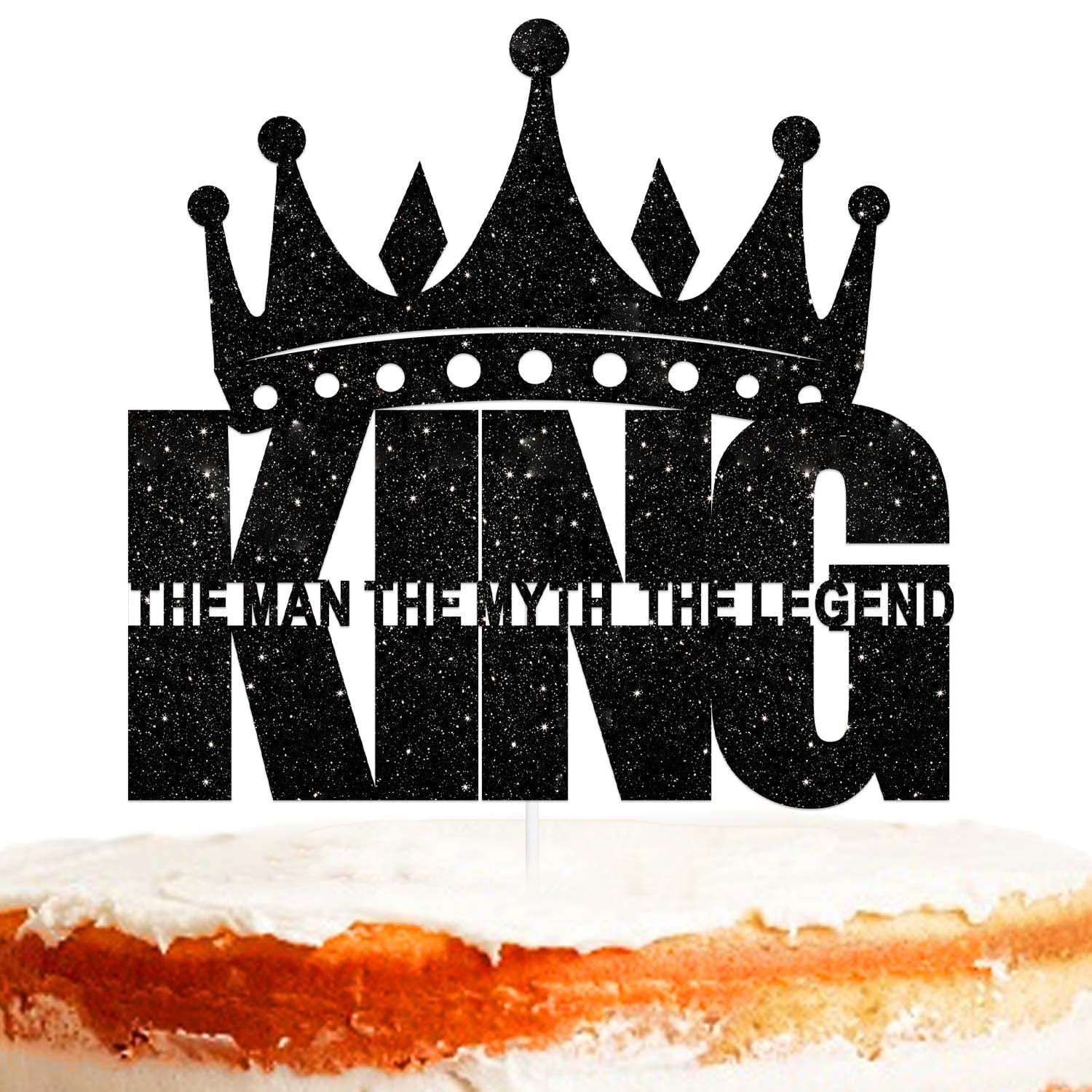 Black Crown King The Man The RST1 Myth The Legend Cake Topper for Man ...