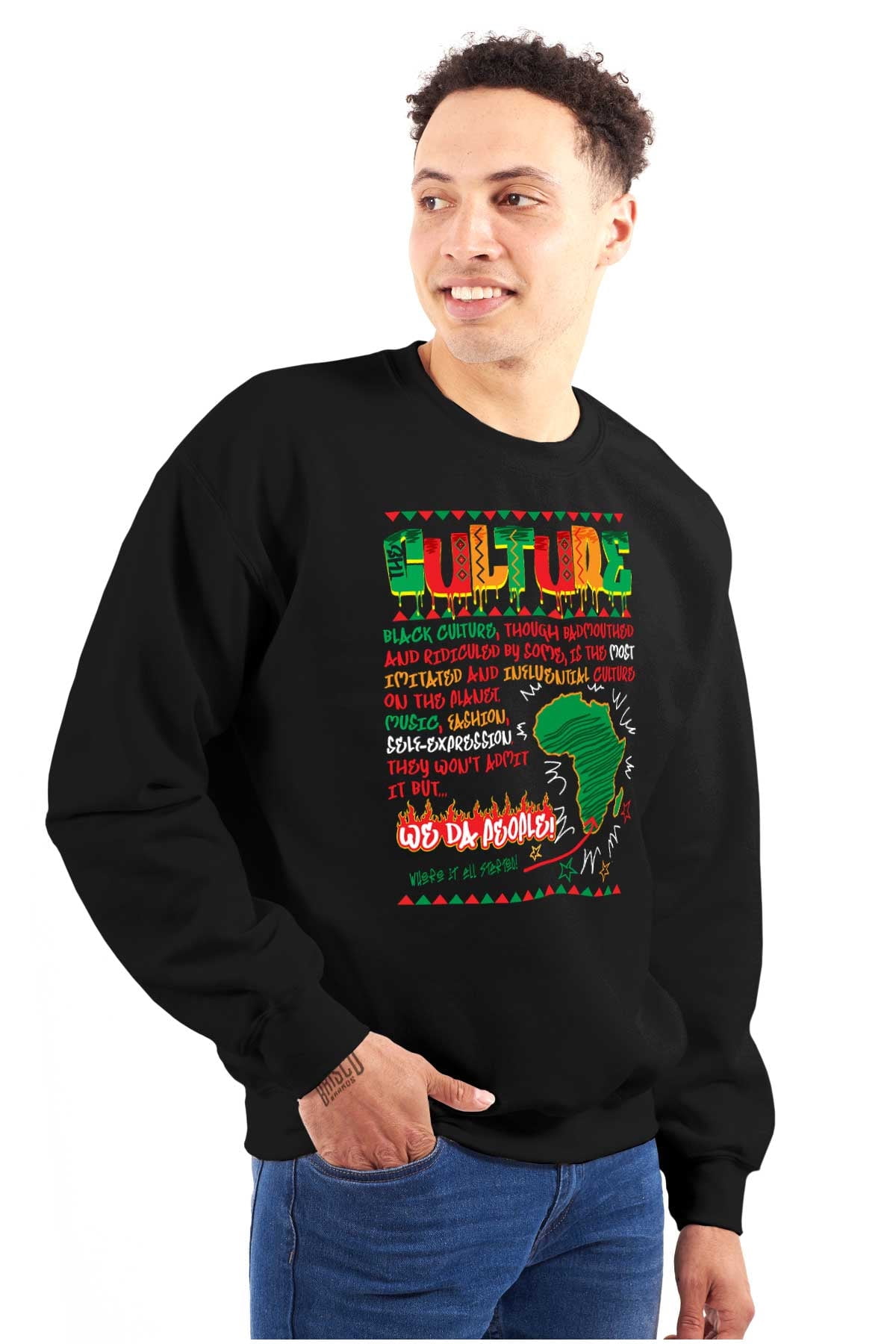 Black Culture Pride We Da People Sweatshirt for Men or Women Brisco ...