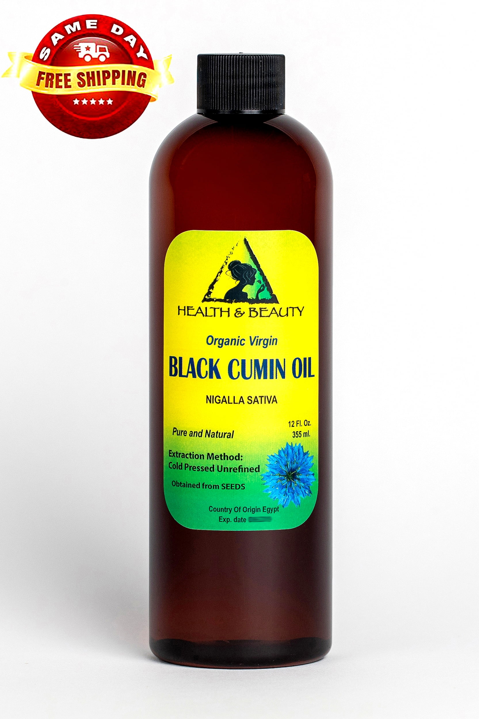 Black Cumin Seed Oil Unrefined Organic Virgin Raw Cold Pressed Fresh ...