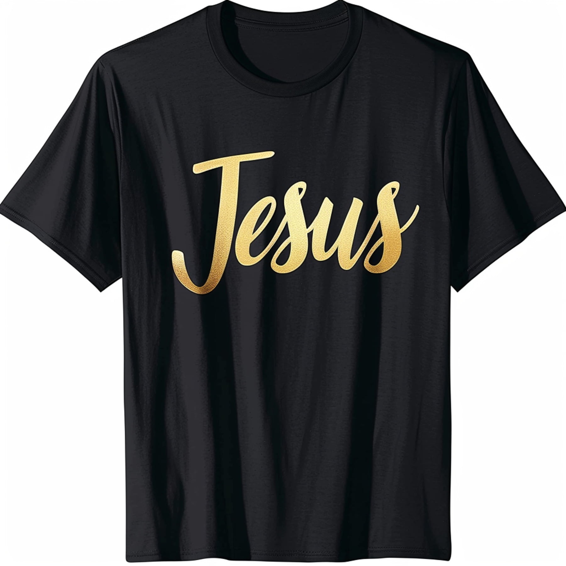 Black Cursive Golden Letters T Shirt Minimalist Design Vector ...