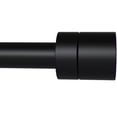 Black Curtain Rods for Windows: 1 Inch Diameter Heavy Duty Adjustable ...
