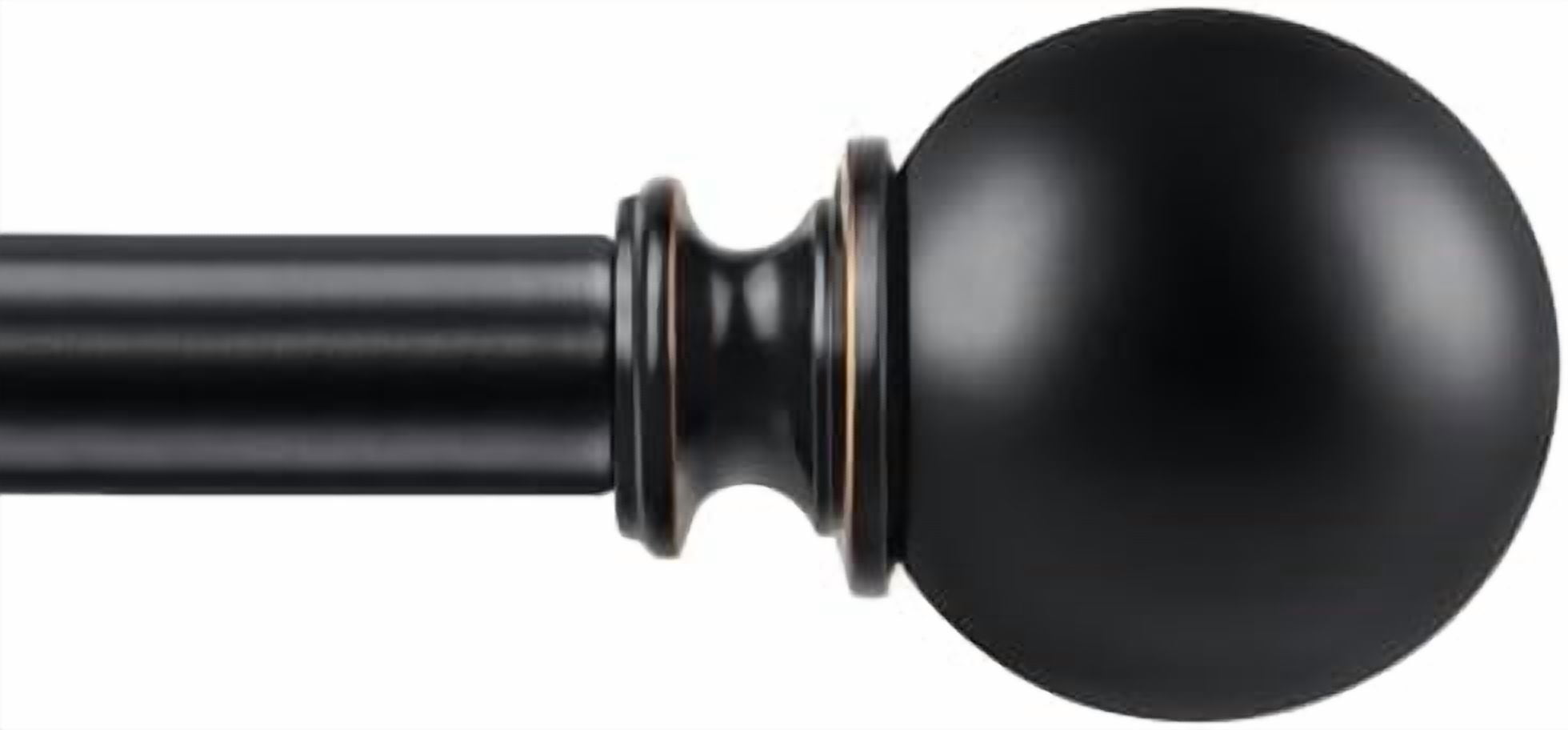 Black Curtain Rods for Windows 72 to 144 Inches (6-12ft), Long Heavy ...
