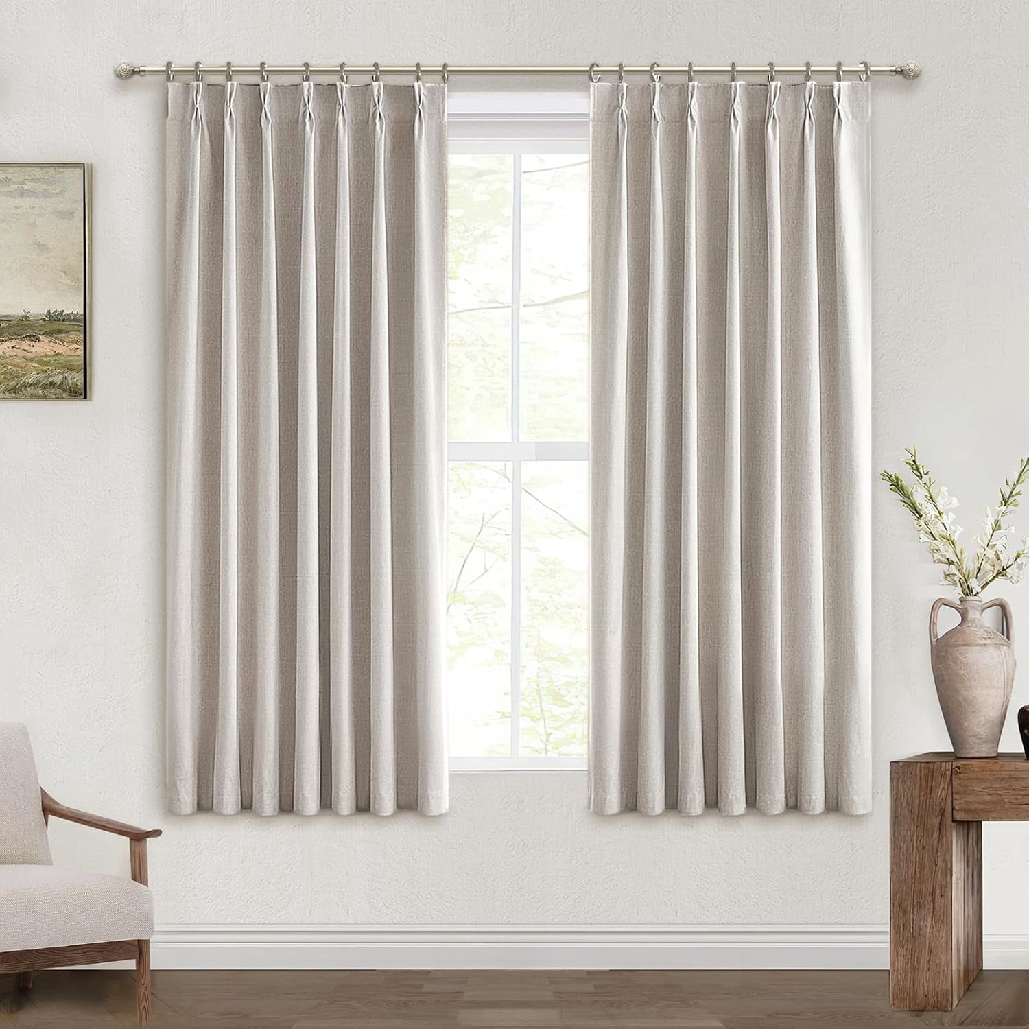 Black Out Curtains 72 Inch Long, UV Heat Blocking Window Curtain ...