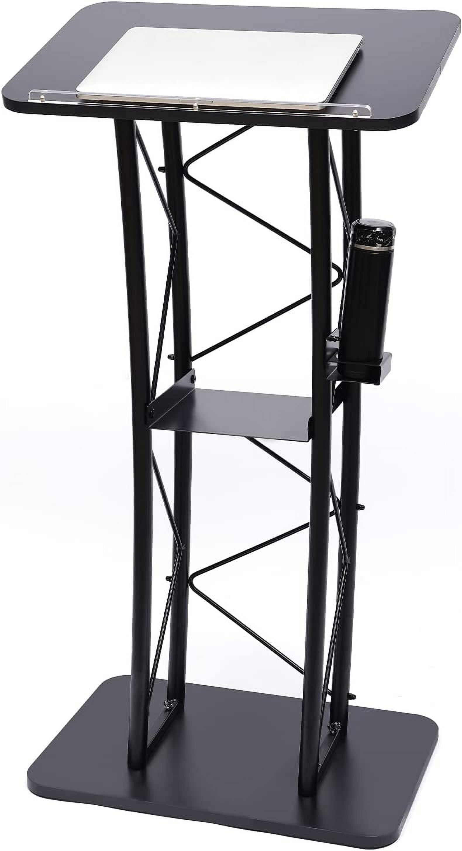 Black Curved Lectern, Metal Black Lectern, Lectern Stand, School Office ...