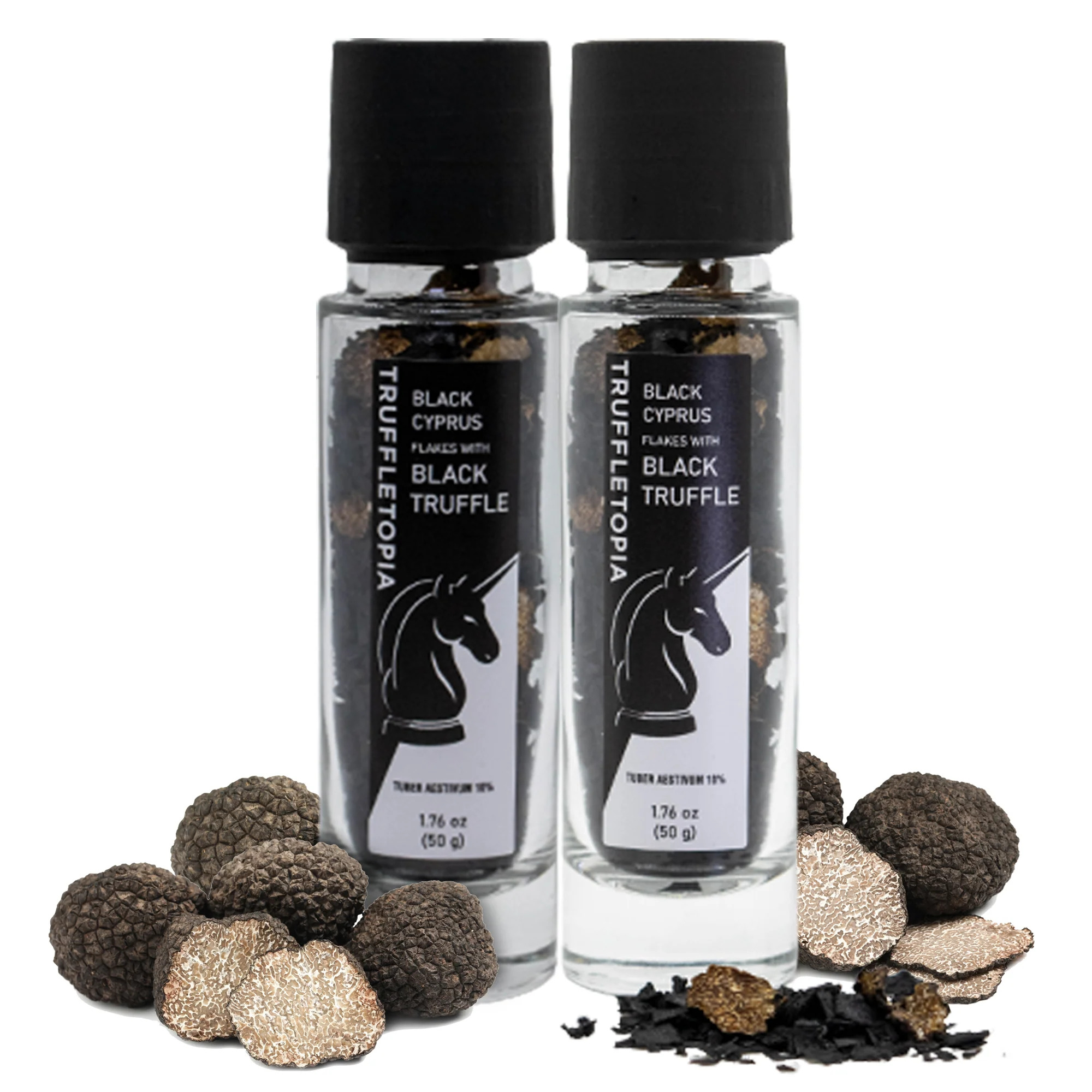 Black Cyprus Salt Flakes and Black Truffle Grinder - Walmart.com
