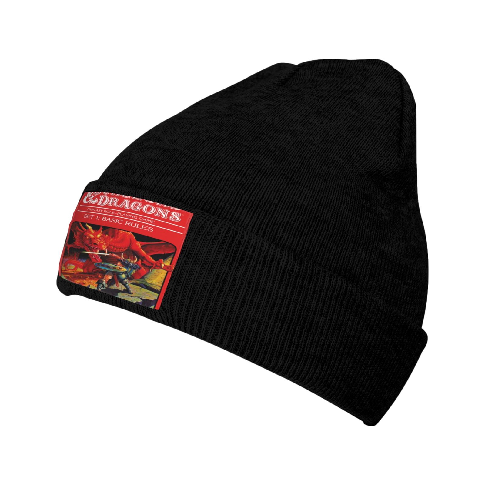 Black DND Dungeons And Dragons Warm Knit Beanie Hat 3D Printed Skull ...
