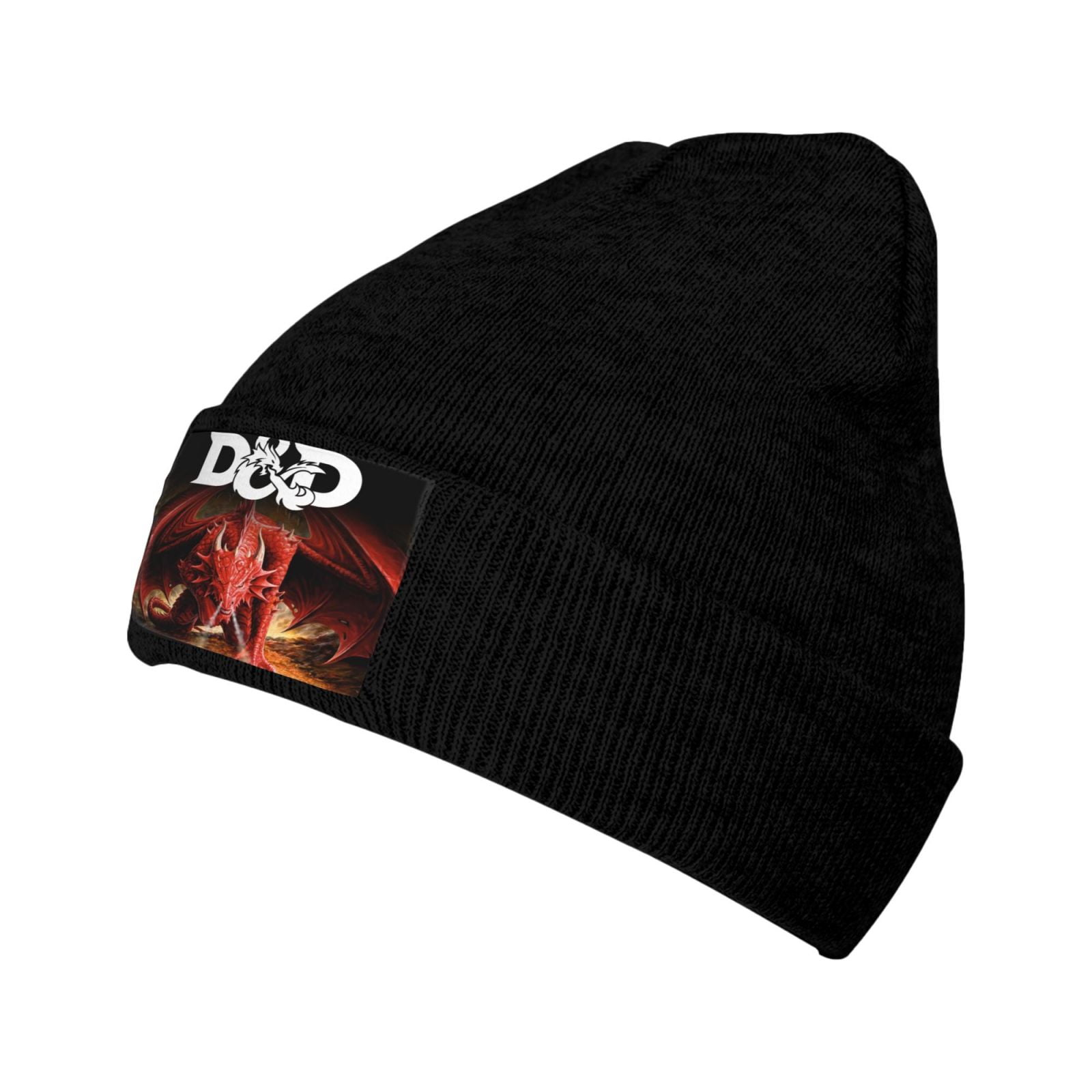 Black DND Dungeons And Dragons Warm Knit Beanie Hat 3D Printed Skull ...