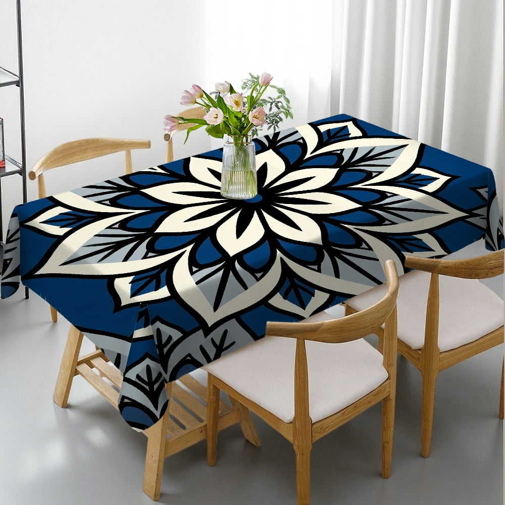 Black Dahlia Tablecloths rectangle , Polyester Tablecloths - Holiday ...