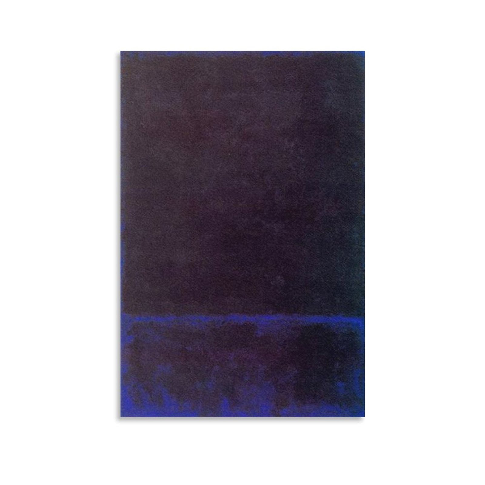 Black on Dark Blue 1968 by Mark Rothko Canvas Wall Art Prints Poster ...