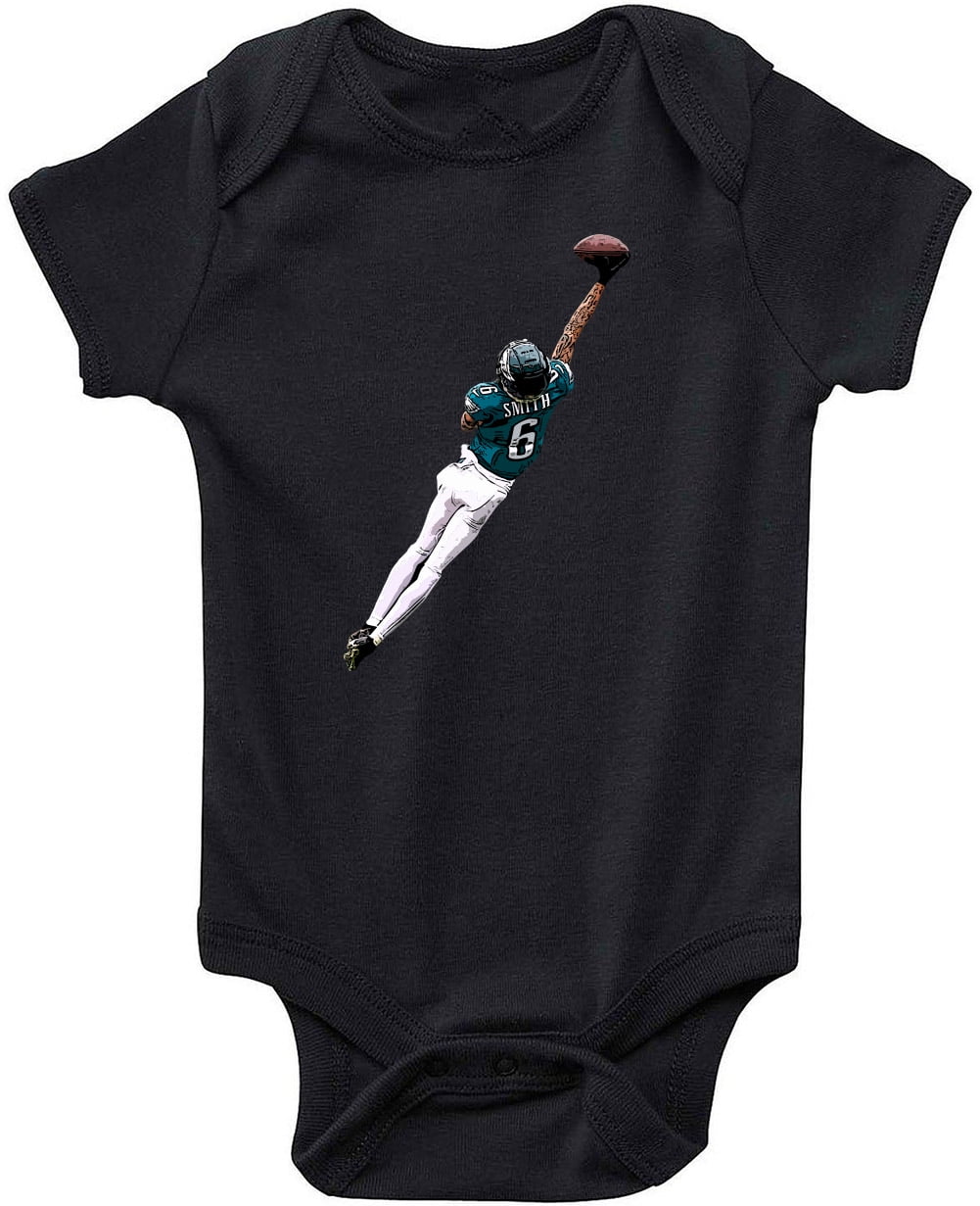 Black DeVonta Smith Eagles The Catch Baby 1 Piece - Walmart.com