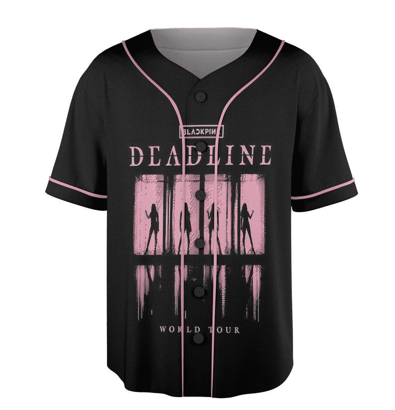 Black Deadline K-Pop Baseball Jersey, Girl Group Tour & Concert Outfit ...