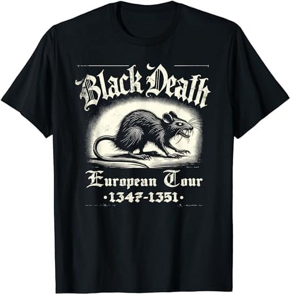 Black Death European Tour Plague Rat Medieval History T-Shirt - Walmart.com