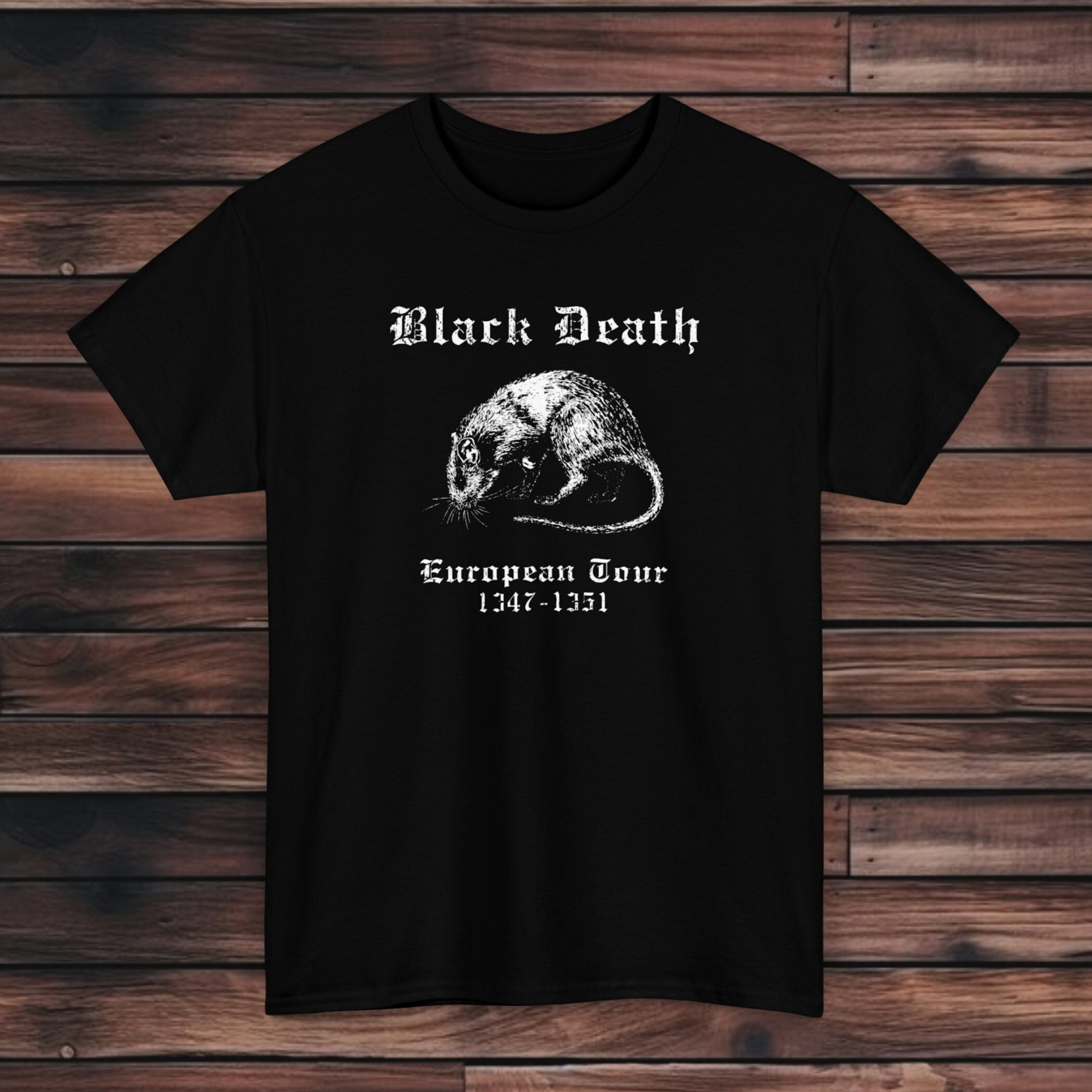 Black Death European Tour t-shirt | Morbid T-Shirt | Plague Rat T-Shirt ...