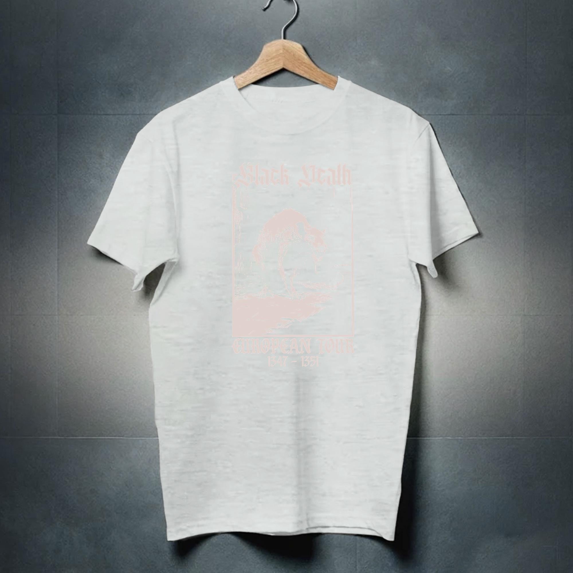 Black Death T-Shirt Medieval Rat Shirt Gothic Grunge Clothing Horror ...