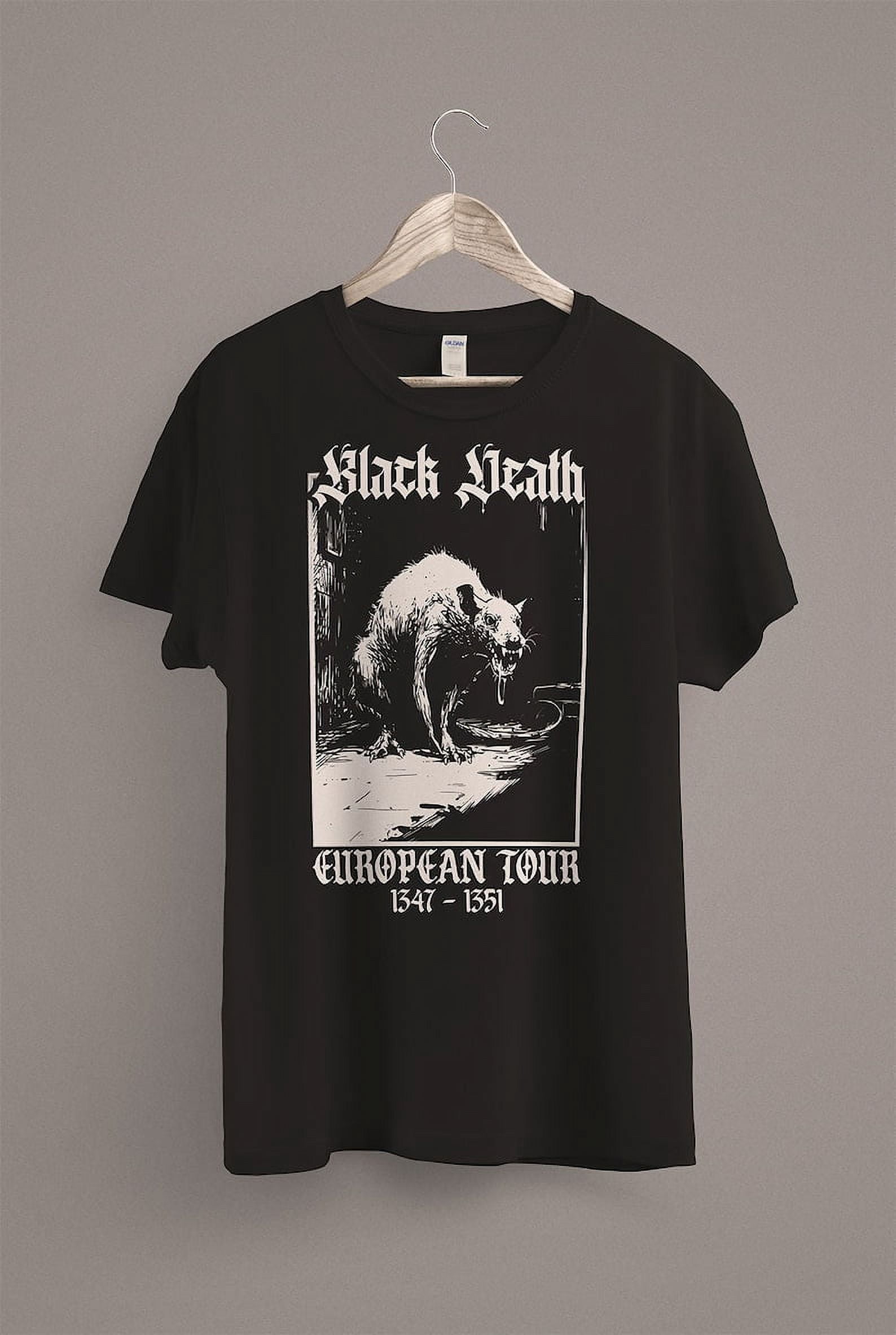 Black Death T-Shirt | Medieval Rat Shirt | Gothic Grunge Clothing ...