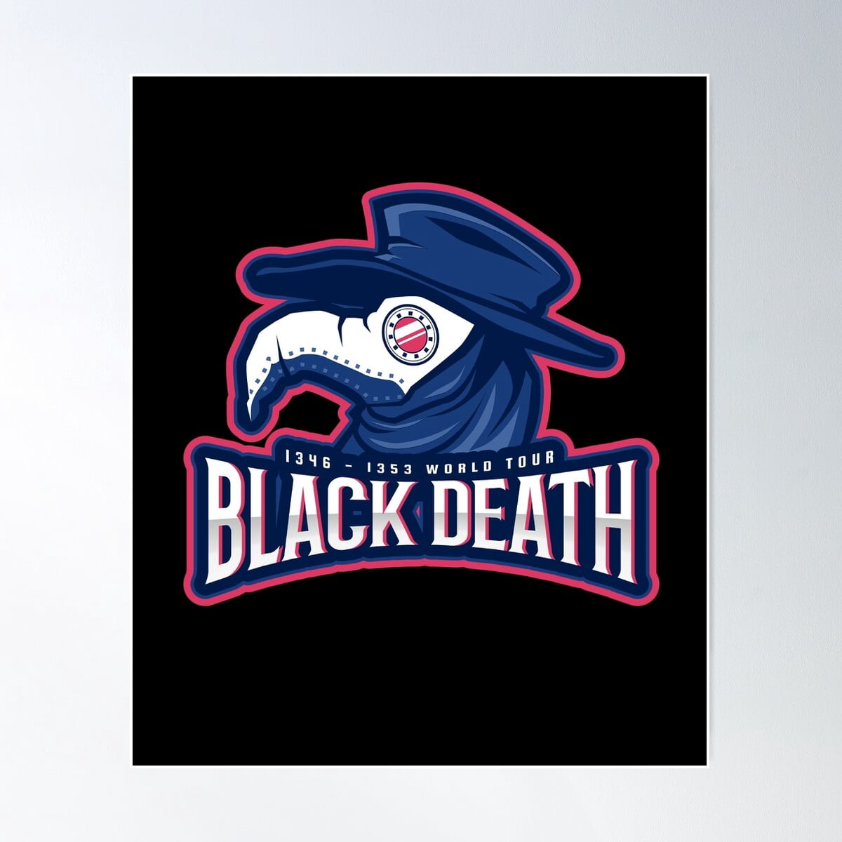 Black Death World Tour - Plague Doctor Poster Wall Art, Modern Wall ...