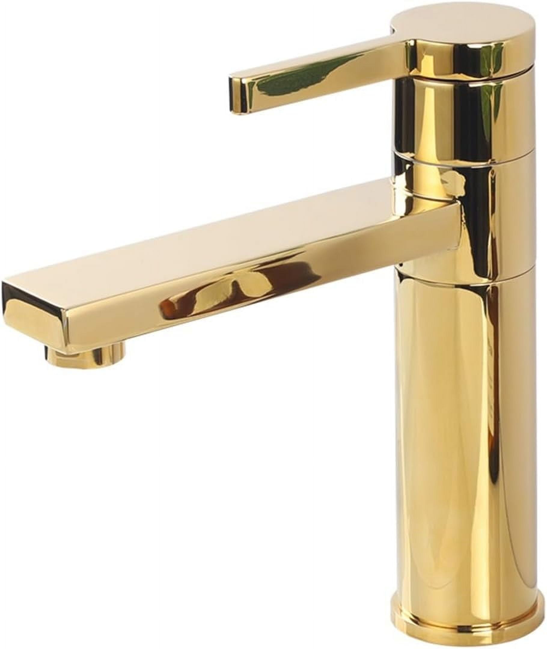 Black Deck Mounted Brass Single Hole A Handle Hot Cold Bathroom Mixer ...
