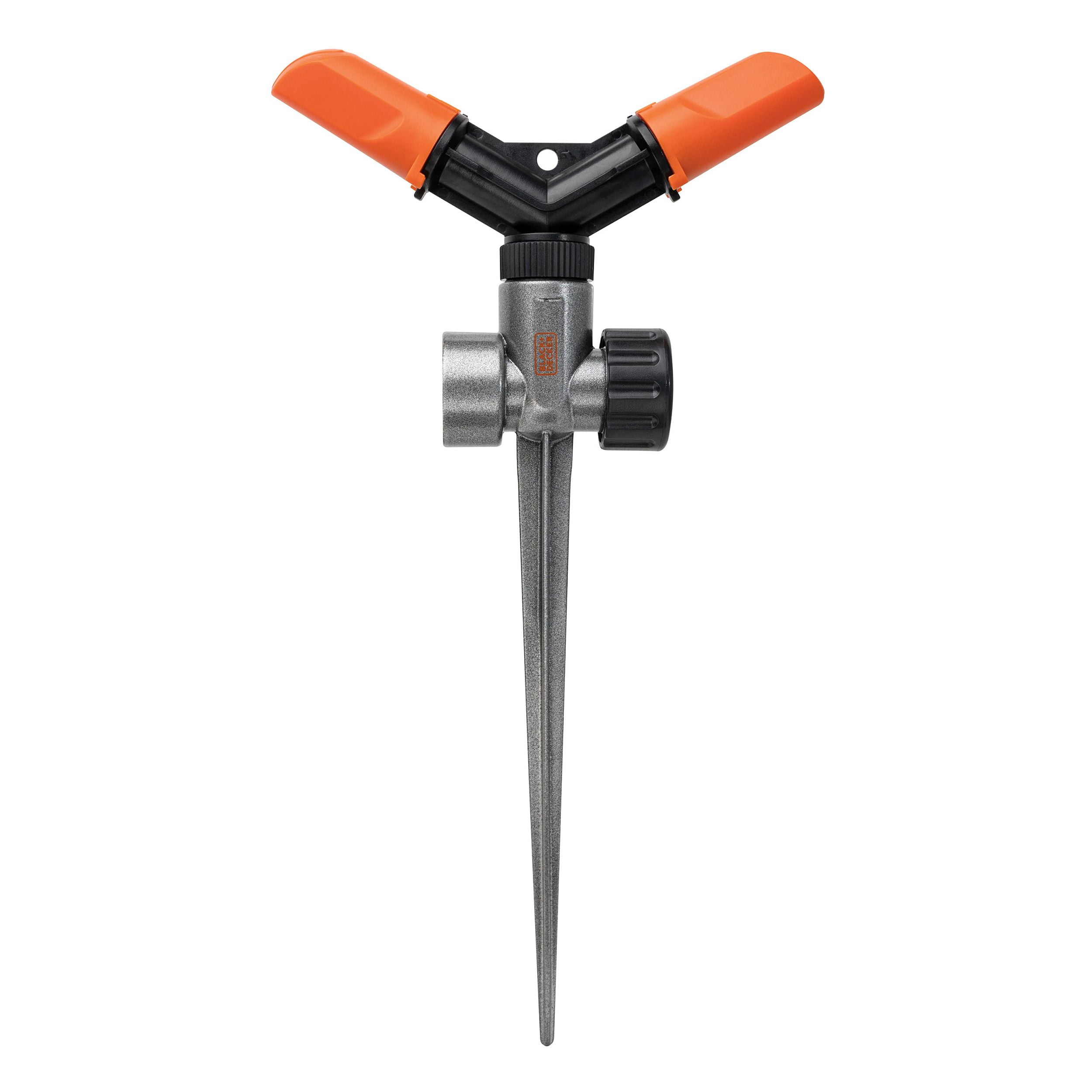 Black & Decker 2-Arm Spinning Lawn Sprinkler with Zinc Spike - Walmart.com