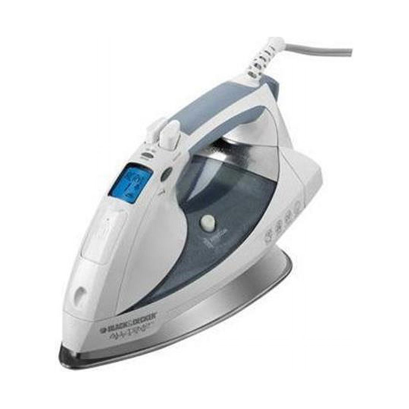 Black & Decker All Temp Digital Steam Iron Blue - Walmart.com