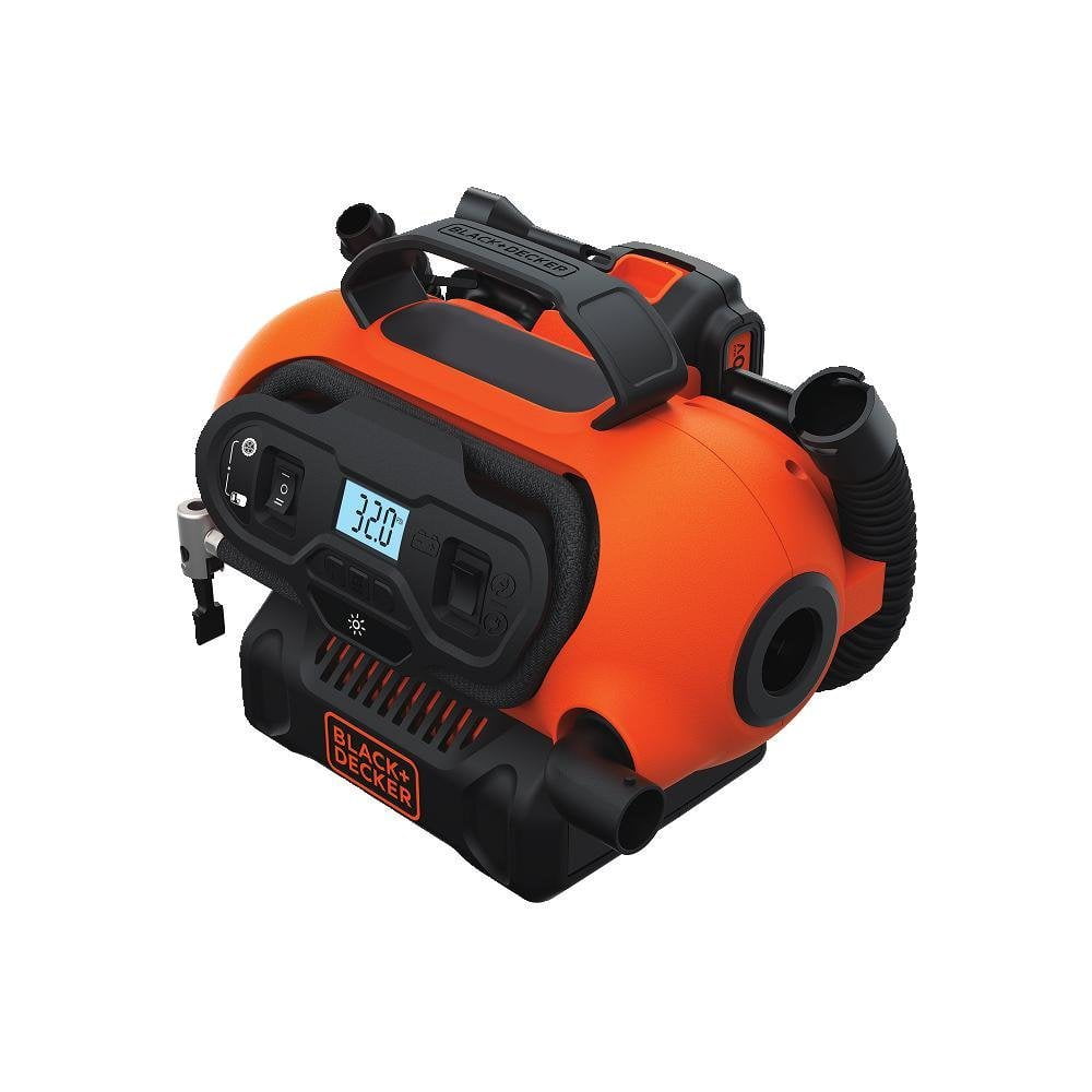 Black & Decker 20V MAX Cordless Multi-Purpose Inflator with AC Adapter ...