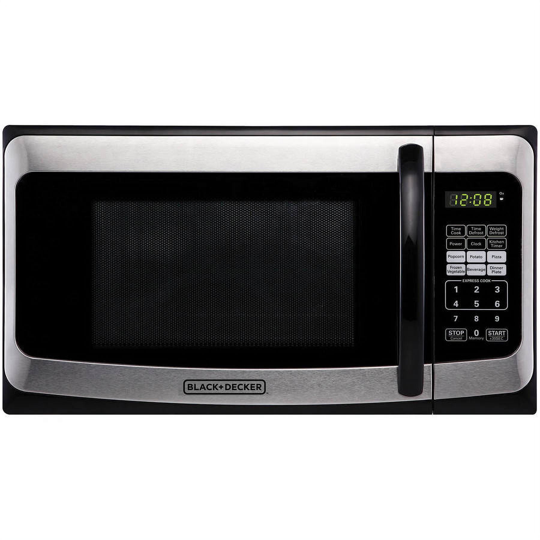 Midea Kitchen Appliance B&D 1.1CF Microwave Stainless - Walmart.com