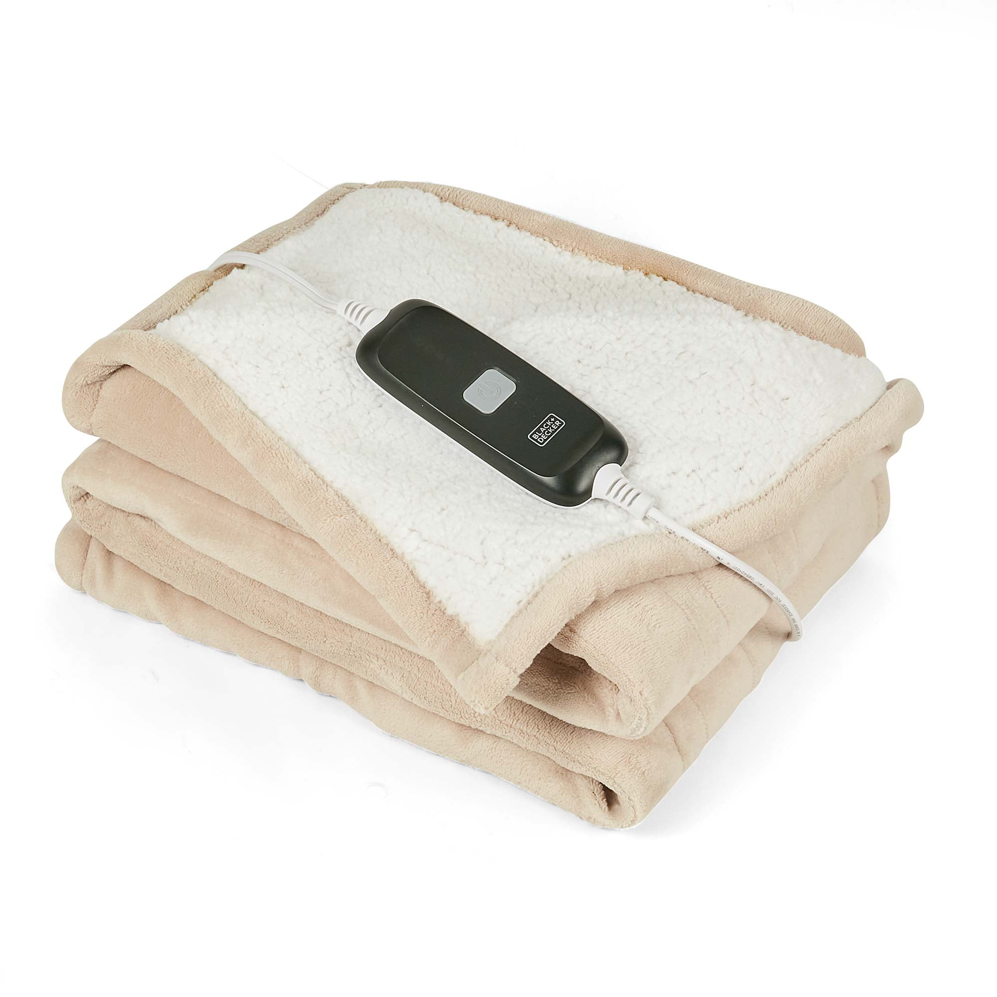 Black & Decker Heated Faux Shearling Throw-Cream - Walmart.com