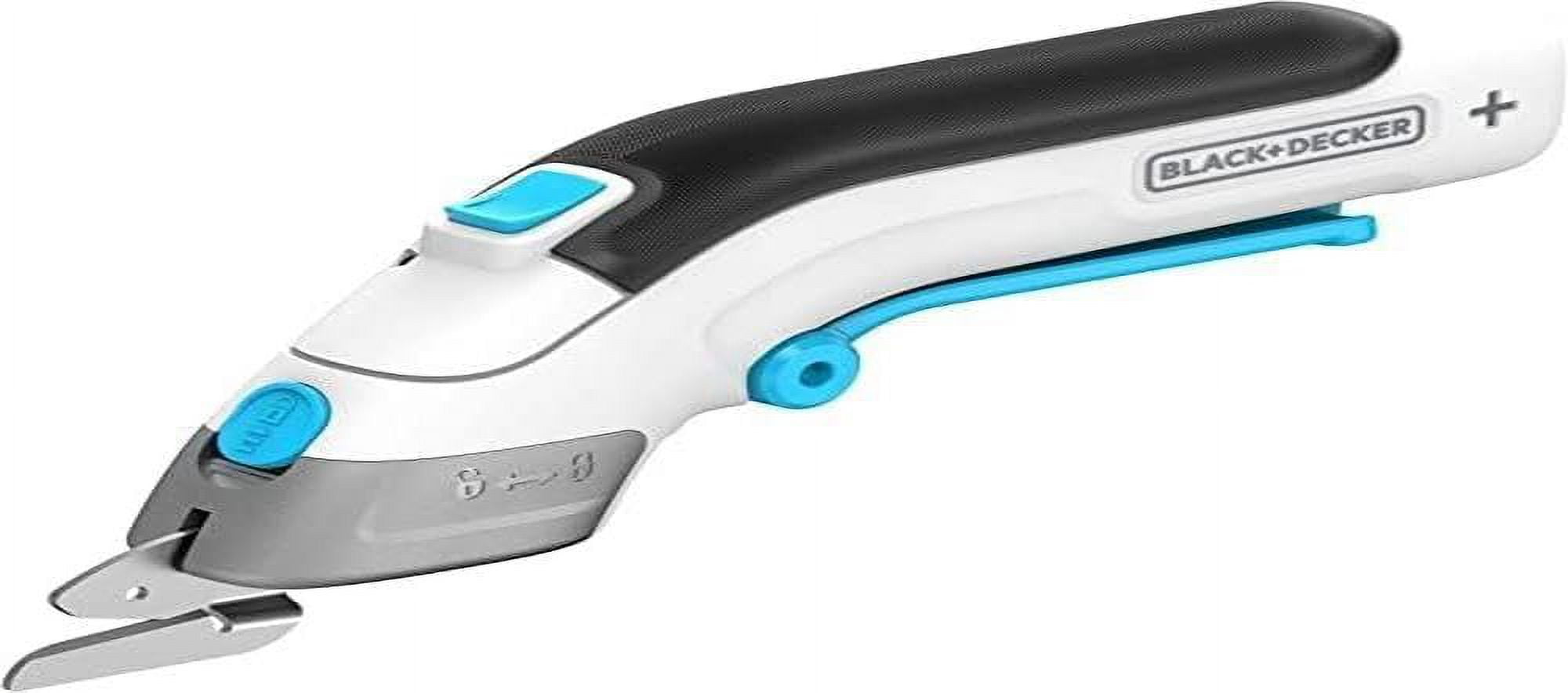 Black+Decker Powered Scissors 3.6v, Extra long trigger, LED light ...