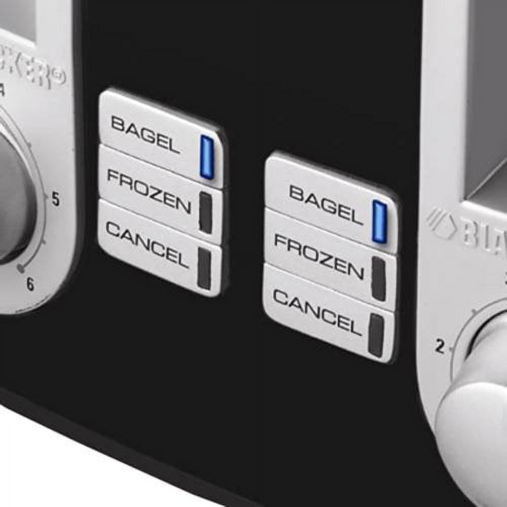 BLACK+DECKER T4569B 4-Slice Toaster, Bagel Toaster, Black - Walmart.com