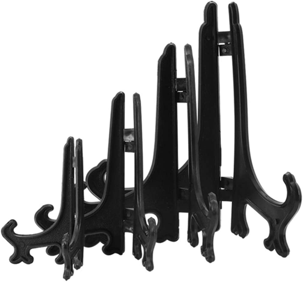 Black Decoration Display Stand,3-12inch Plastic Easels Plate Display ...