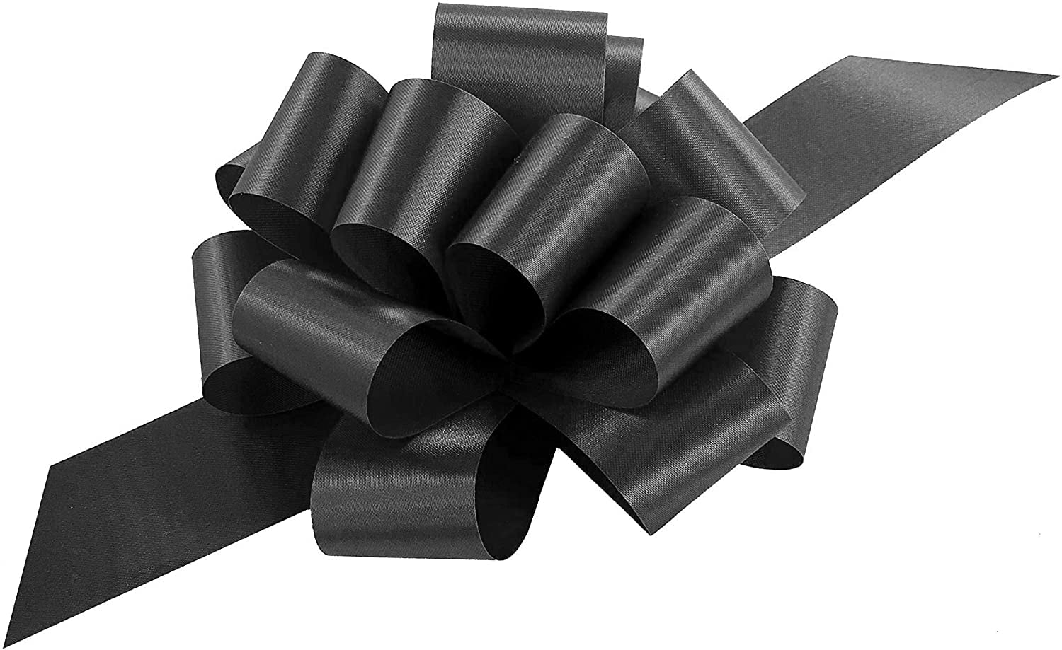 Black Decorative Gift Pull Bows - 5" Wide, Set of 10, Wedding ...