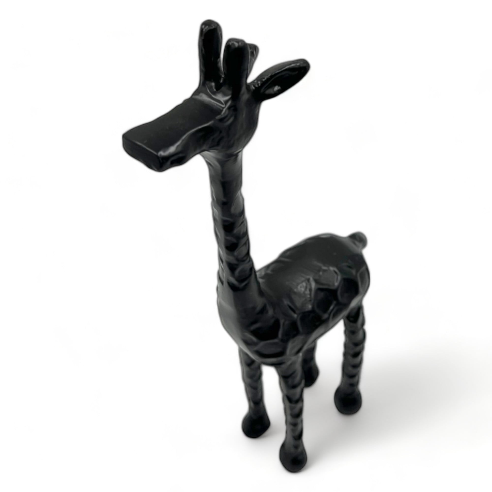 Black Decorative Metal Aluminum Giraffe Home Decor Sculpture 5 in x 2.5 ...