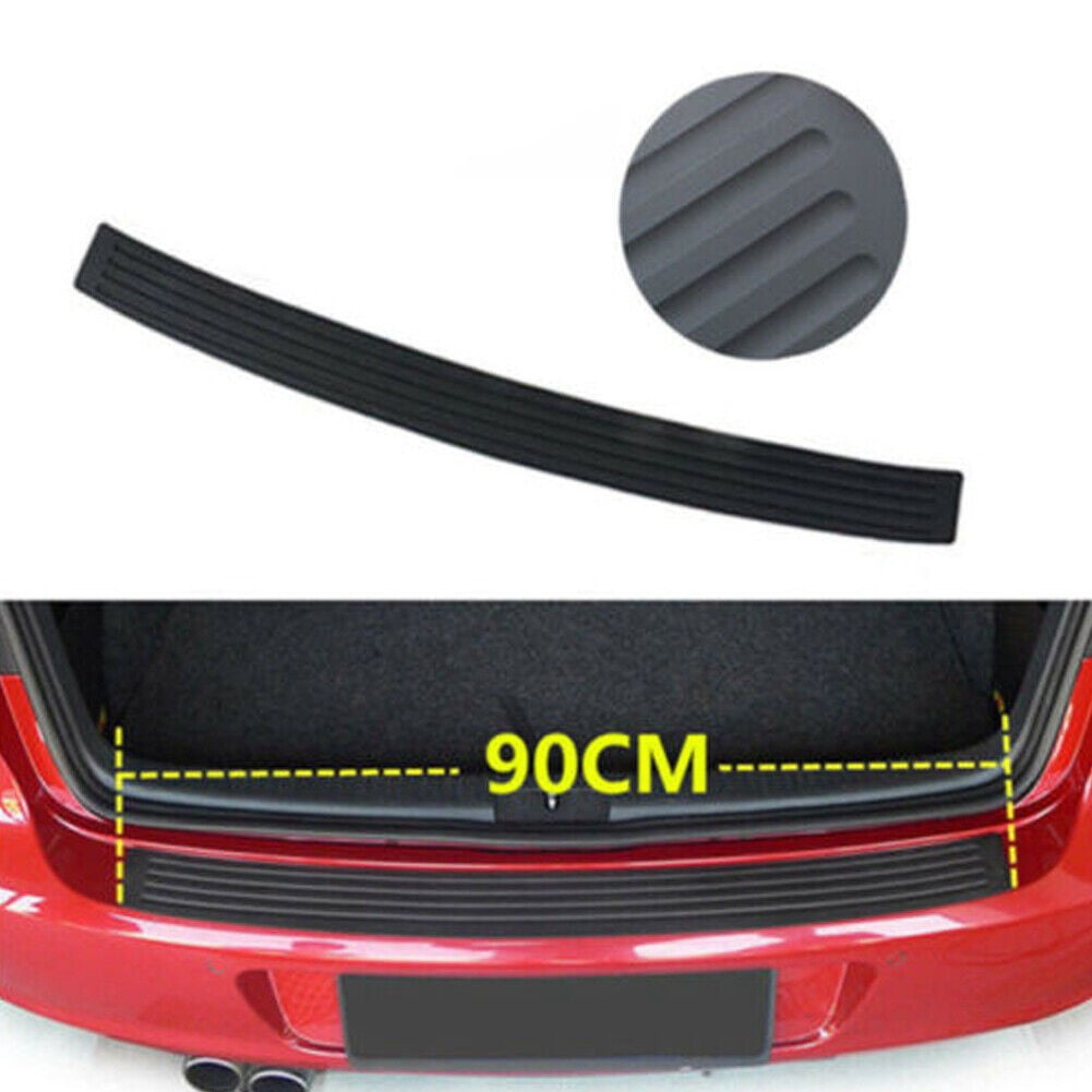 Black Decorative Rubber Sheet Rear Guard Bumper Sticker Panel Protector ...