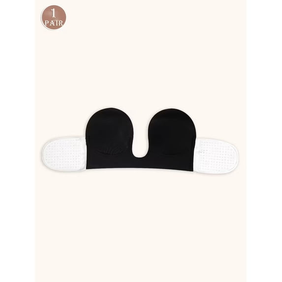 Black Deep U-Shaped Invisible Bra Sticker for Low-Cut Dresses - Strong ...