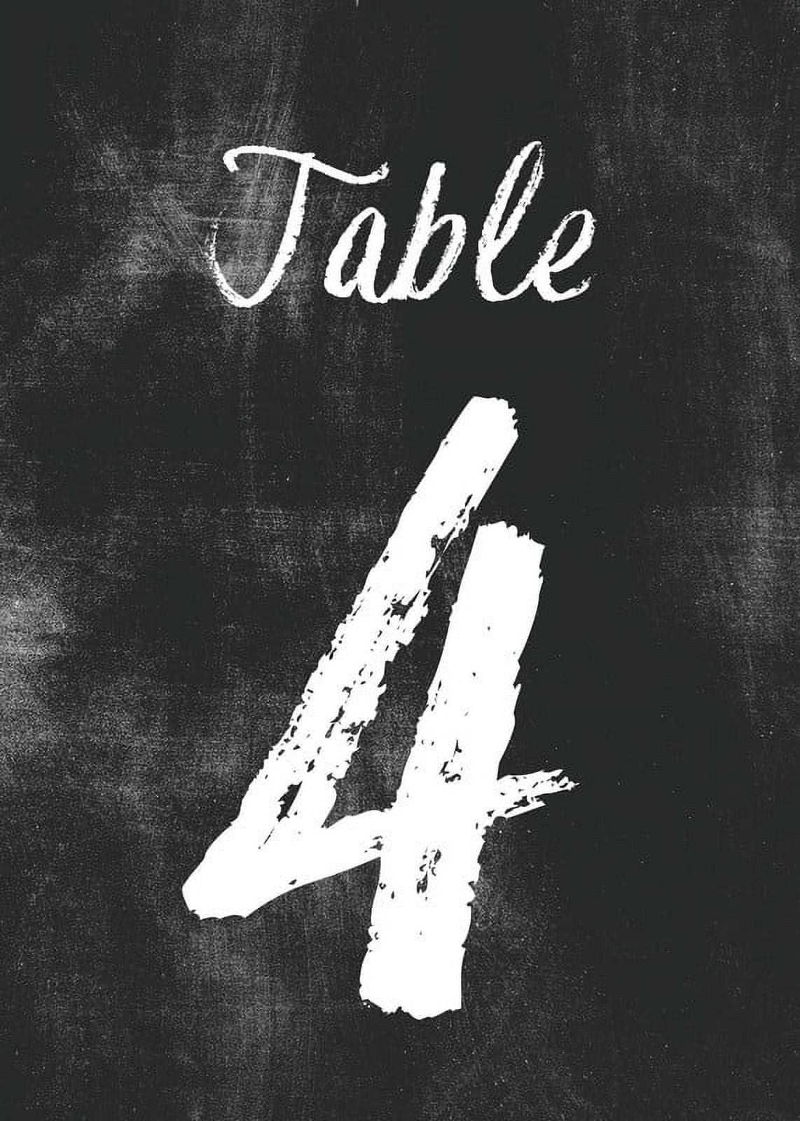 Black 26 Pcs Wedding Table Number Cardss 4x6 Inch with Head Table ...